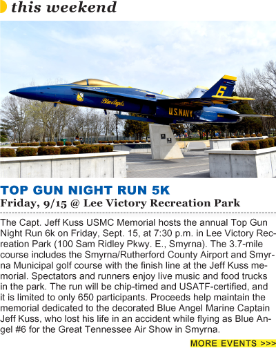 CaveFest; Top Gun Night Run; Friday Night Live; Bingo in the Barn